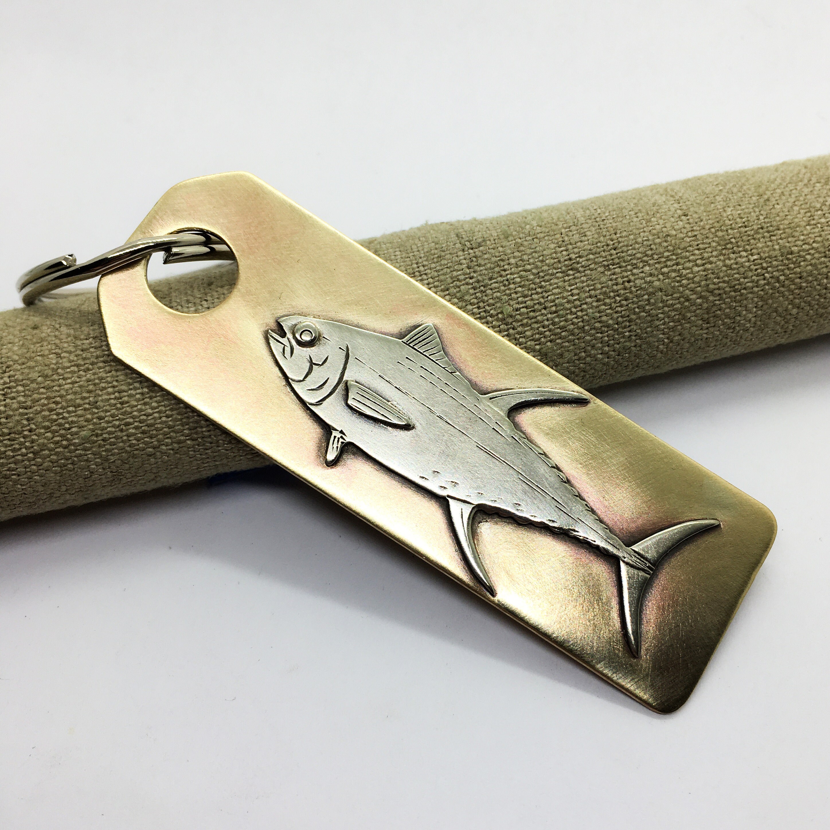 Yellowfin Tuna Keychain - Etsy