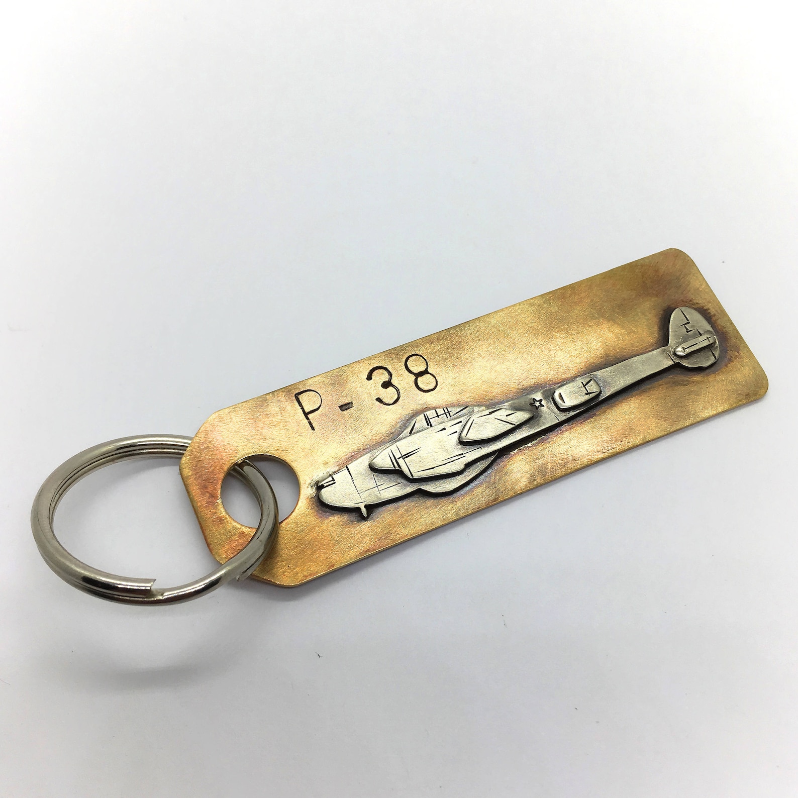 P-38 Lightning Keychain Hand Made World War II Aircraft - Etsy