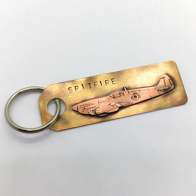 Spitfire Hand Made World War II Aircraft Keychain | Etsy
