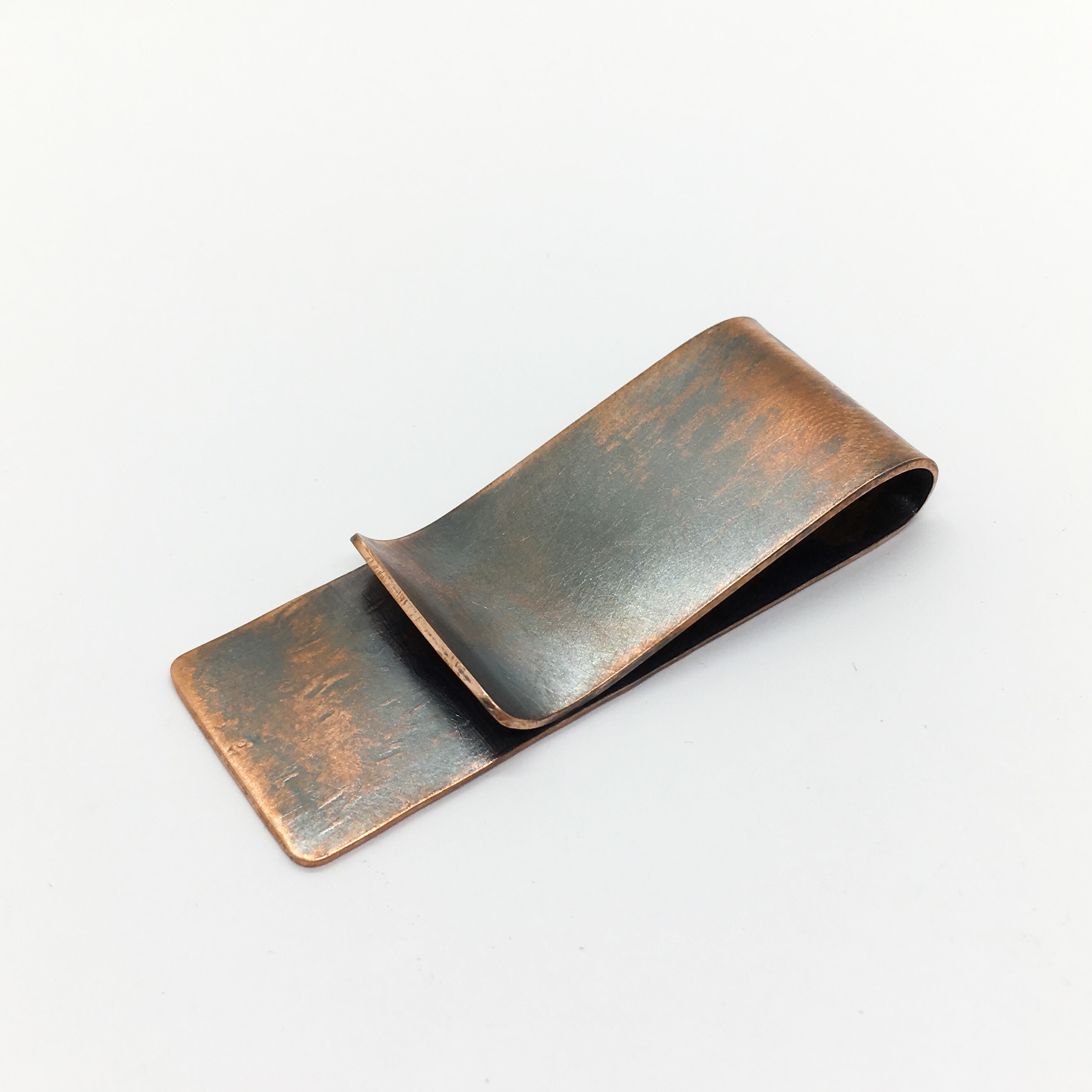 Copper Money Clip With Straight Hammered Texture - Etsy