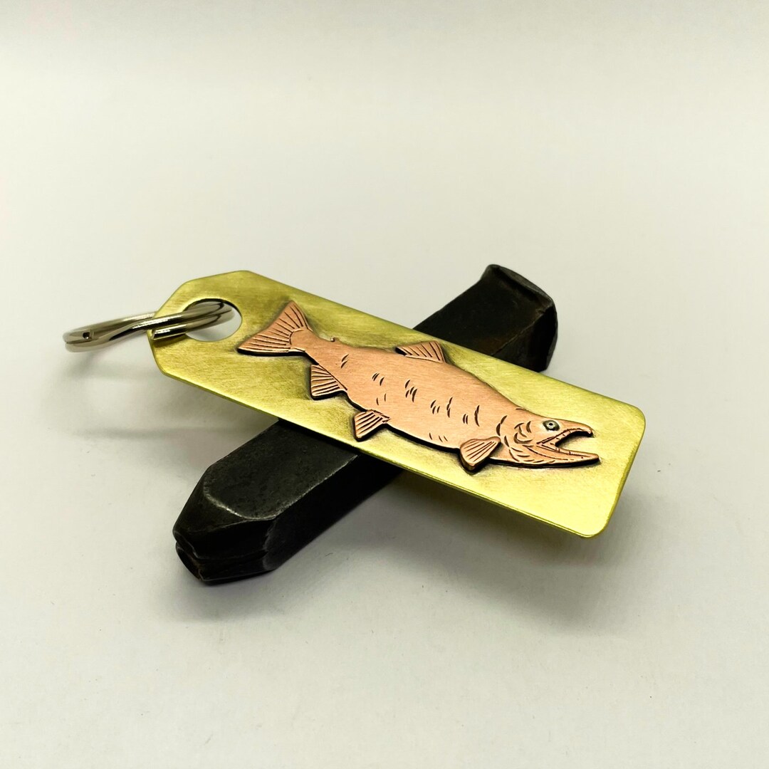Sockeye Salmon Key Chain Hand Made Fishing Gift - Etsy