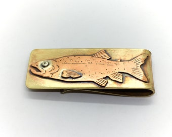 Steelhead Trout Hand Made Money Clip Mens Fishing Gift Rainbow - Etsy