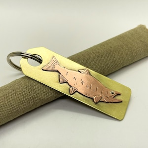 Sockeye Salmon Key Chain Hand Made Fishing Gift - Etsy