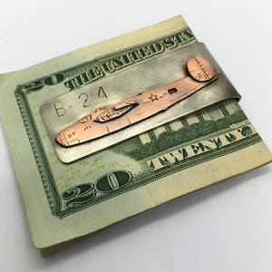 B-24 Bomber Money Clip Hand Made World War 2 Airplane Money Clip - Etsy