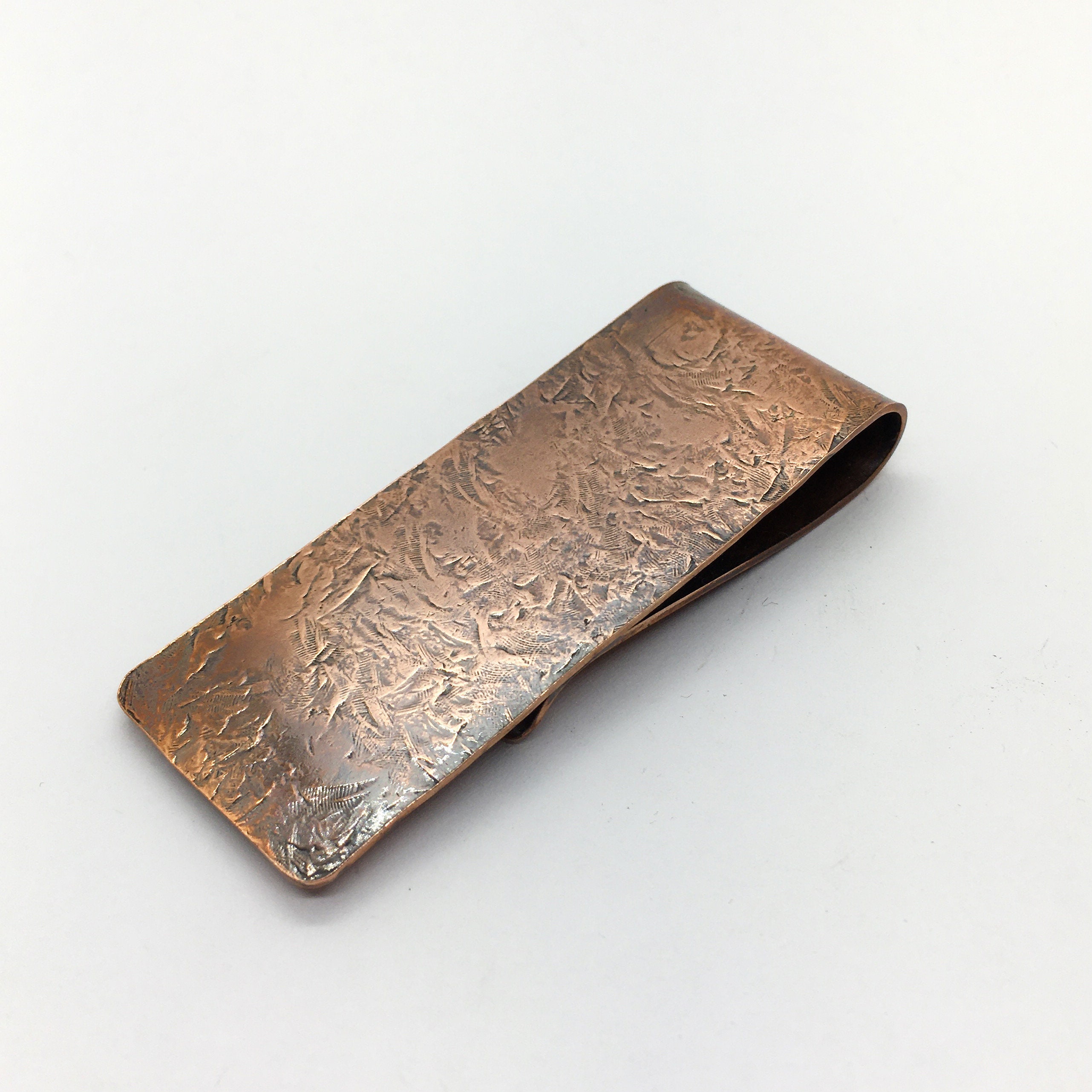 Copper Money Clip With Hammered Texture - Etsy