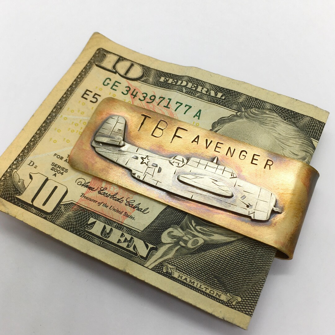 TBF Avenger Money Clip, World War II Navy Aircraft Money Clip - Etsy