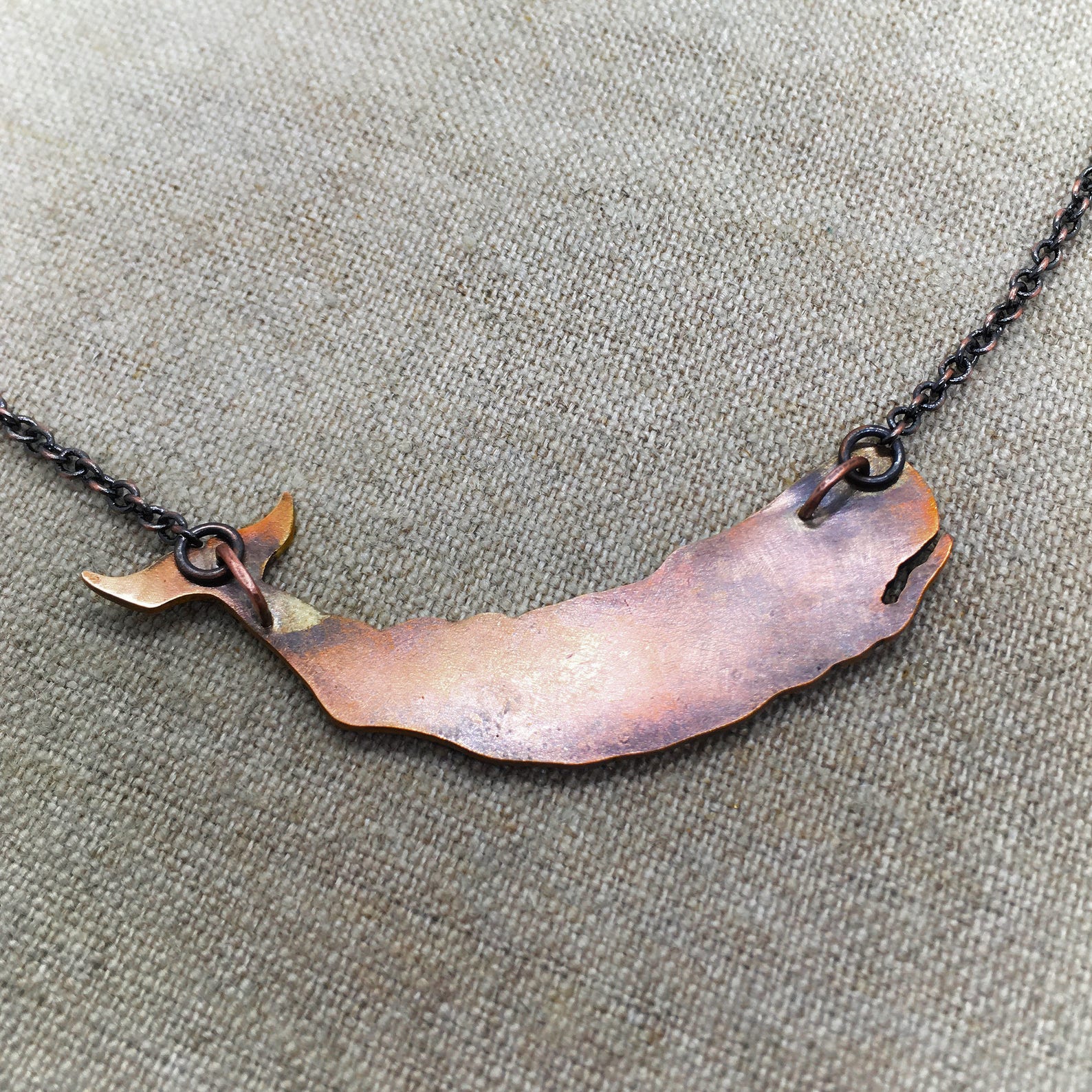 Sperm Whale Necklace Hand Made From Bronze and Copper - Etsy