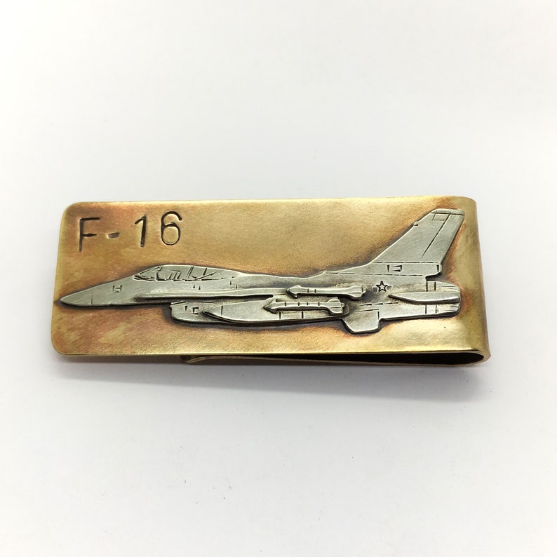 F-16 Fighting Falcon U.S. Air Force Fighter Jet Money Clip - Etsy