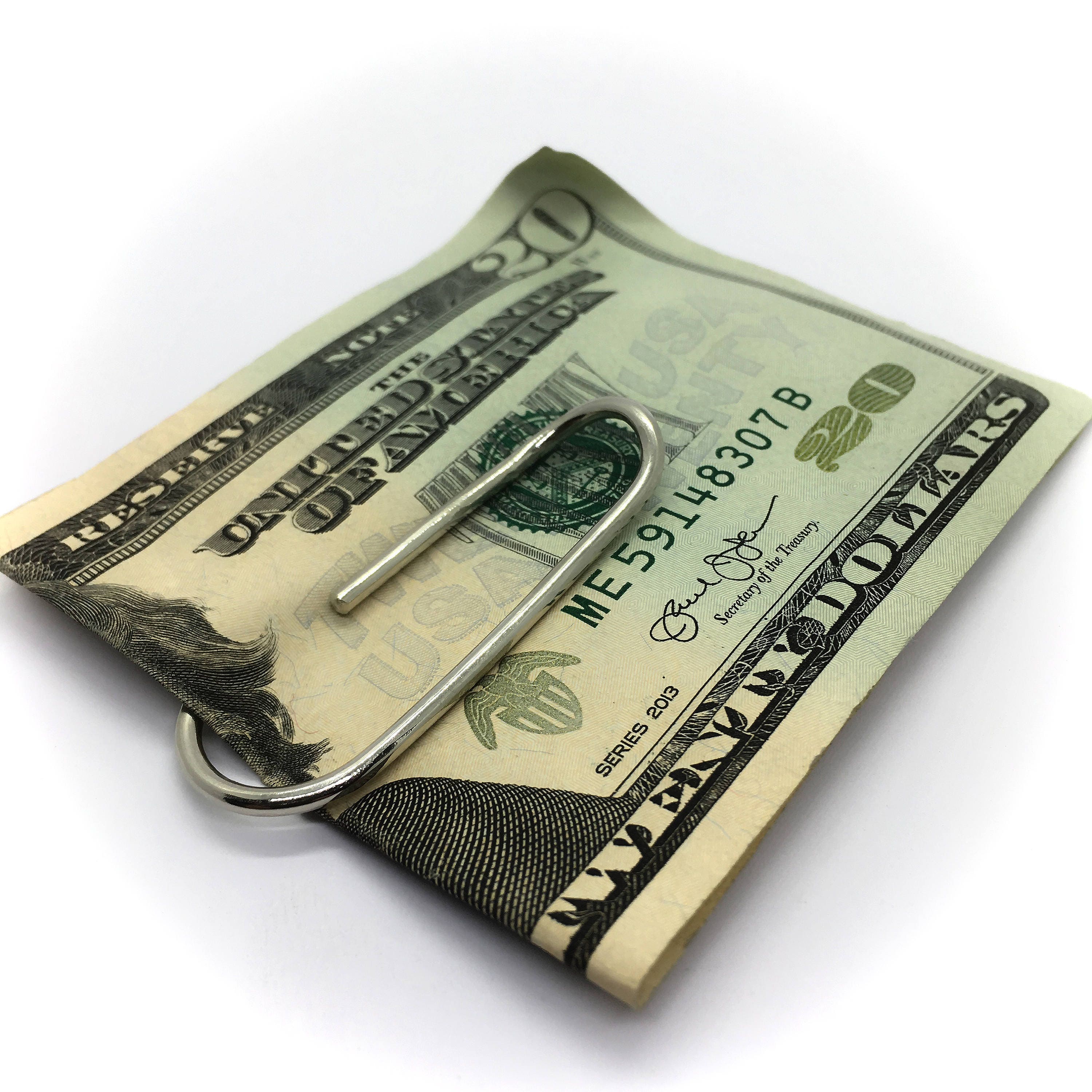 Paperclip Hand Made Nickel Silver Money Clip - Etsy