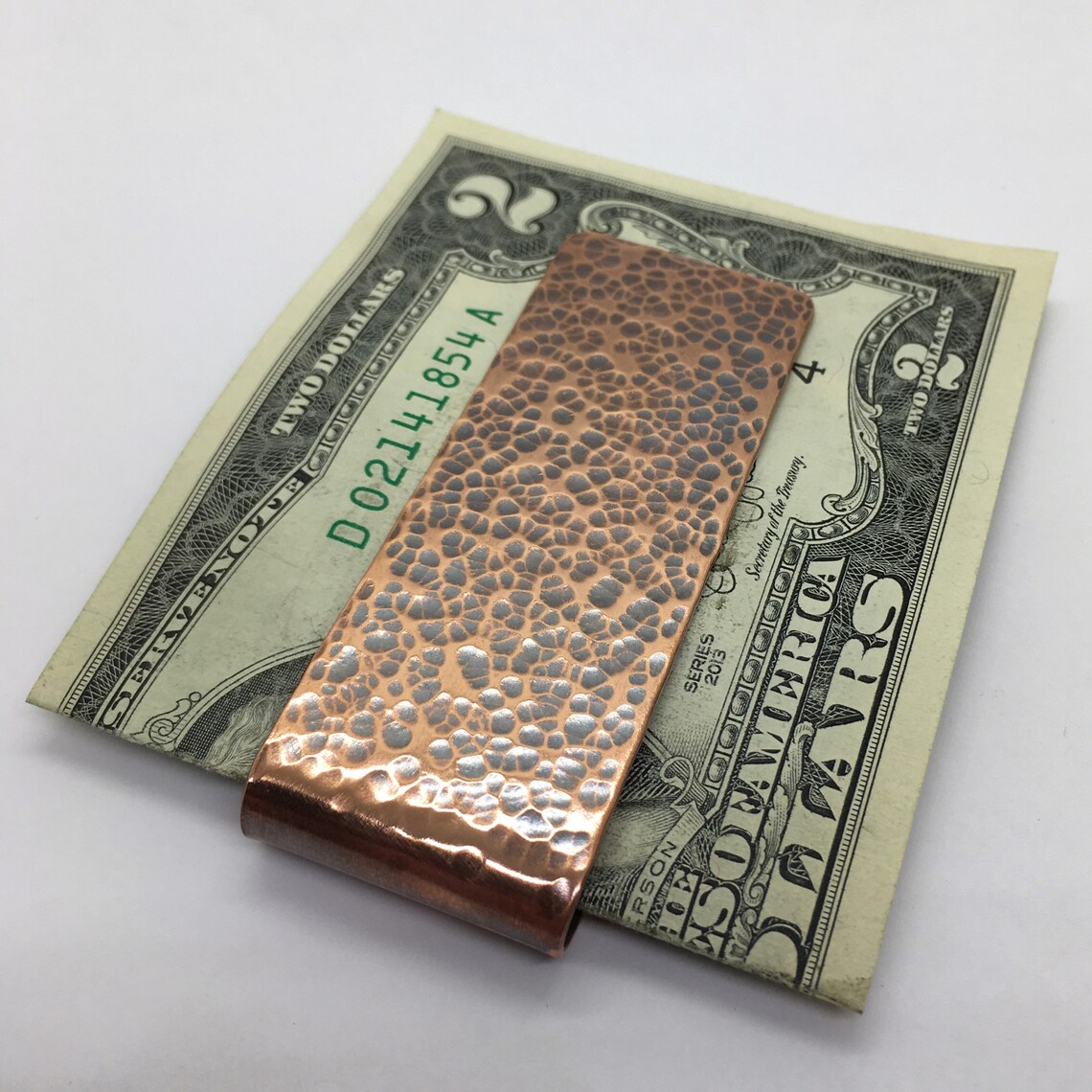 Copper Money Clip With Hammered Texture - Etsy
