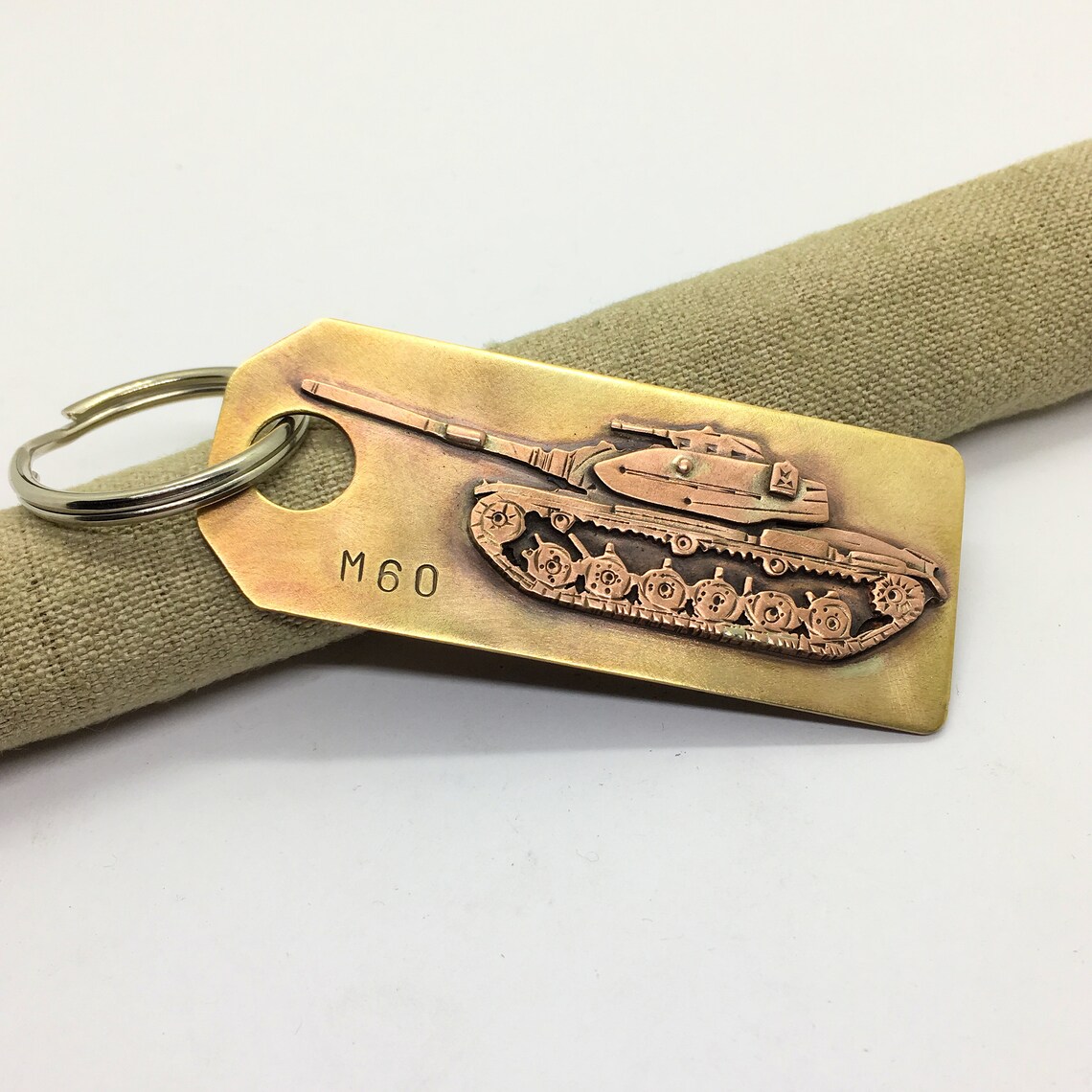 US Army M60 Patton Tank Key Chain - Etsy