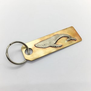 Humpback Whale Key Chain Hand Made Whale Key Chain - Etsy
