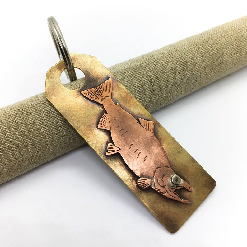 Sockeye Salmon Key Chain Hand Made Fishing Gift - Etsy