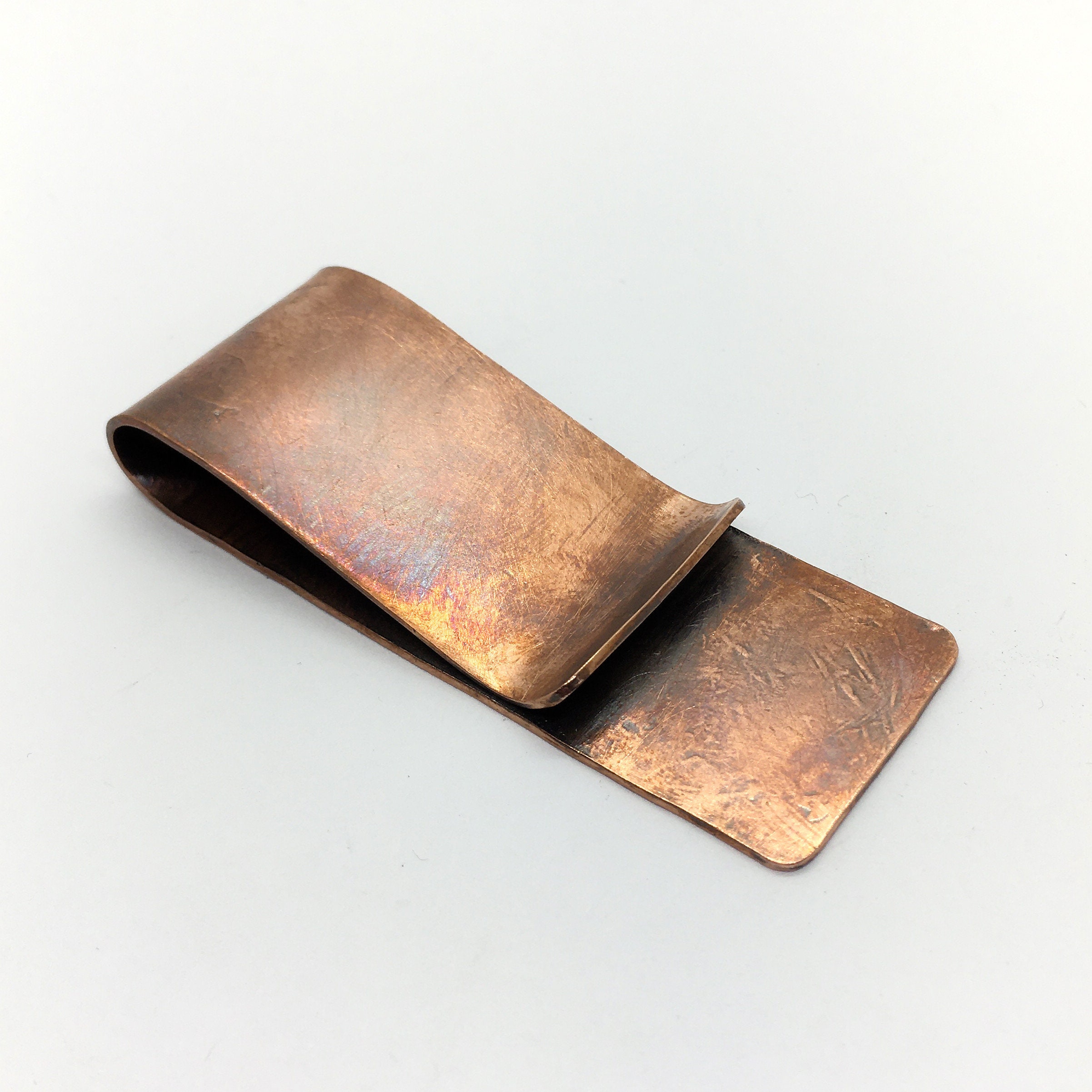 Copper Money Clip With Hammered Texture - Etsy