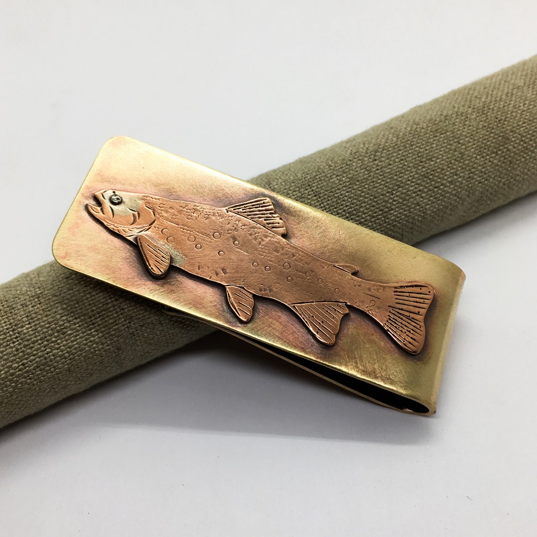 Brook Trout Hand Made Money Clip Fly Fishing Gift - Etsy
