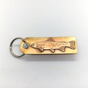 Brook Trout Key Chain Hand Made Fishing Gift - Etsy