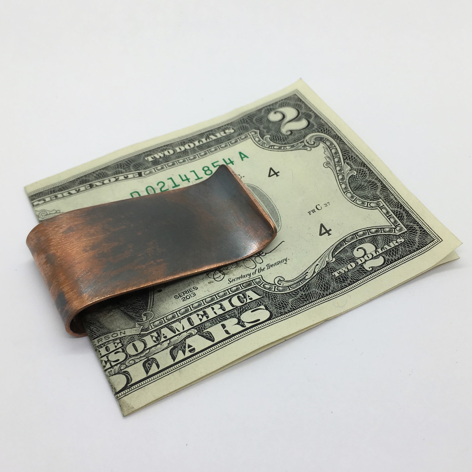 Copper Money Clip With Straight Hammered Texture - Etsy
