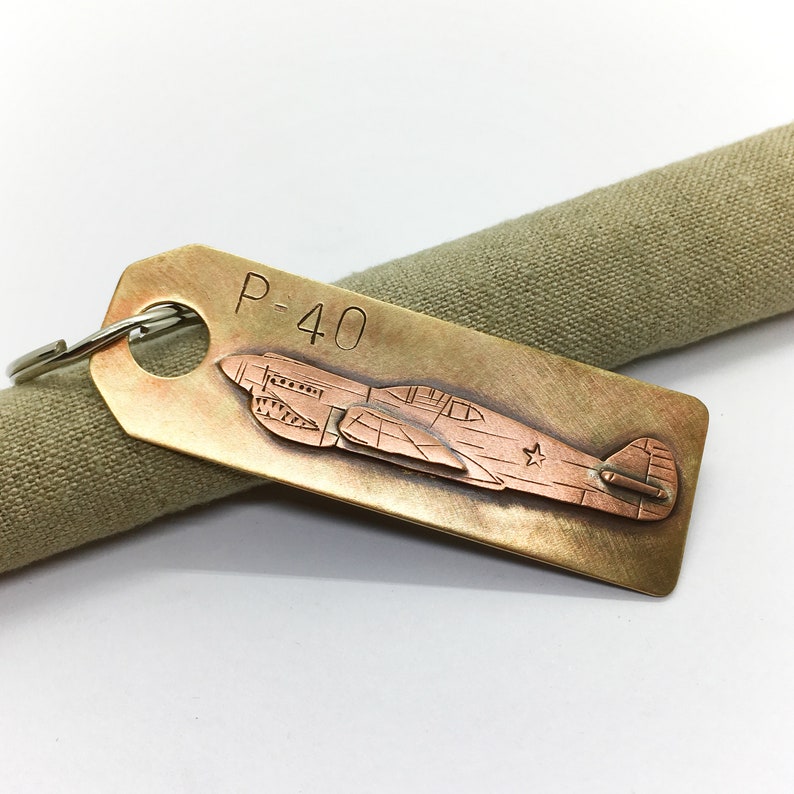 P-40 Warhawk Fighter Plane Keychain - Etsy