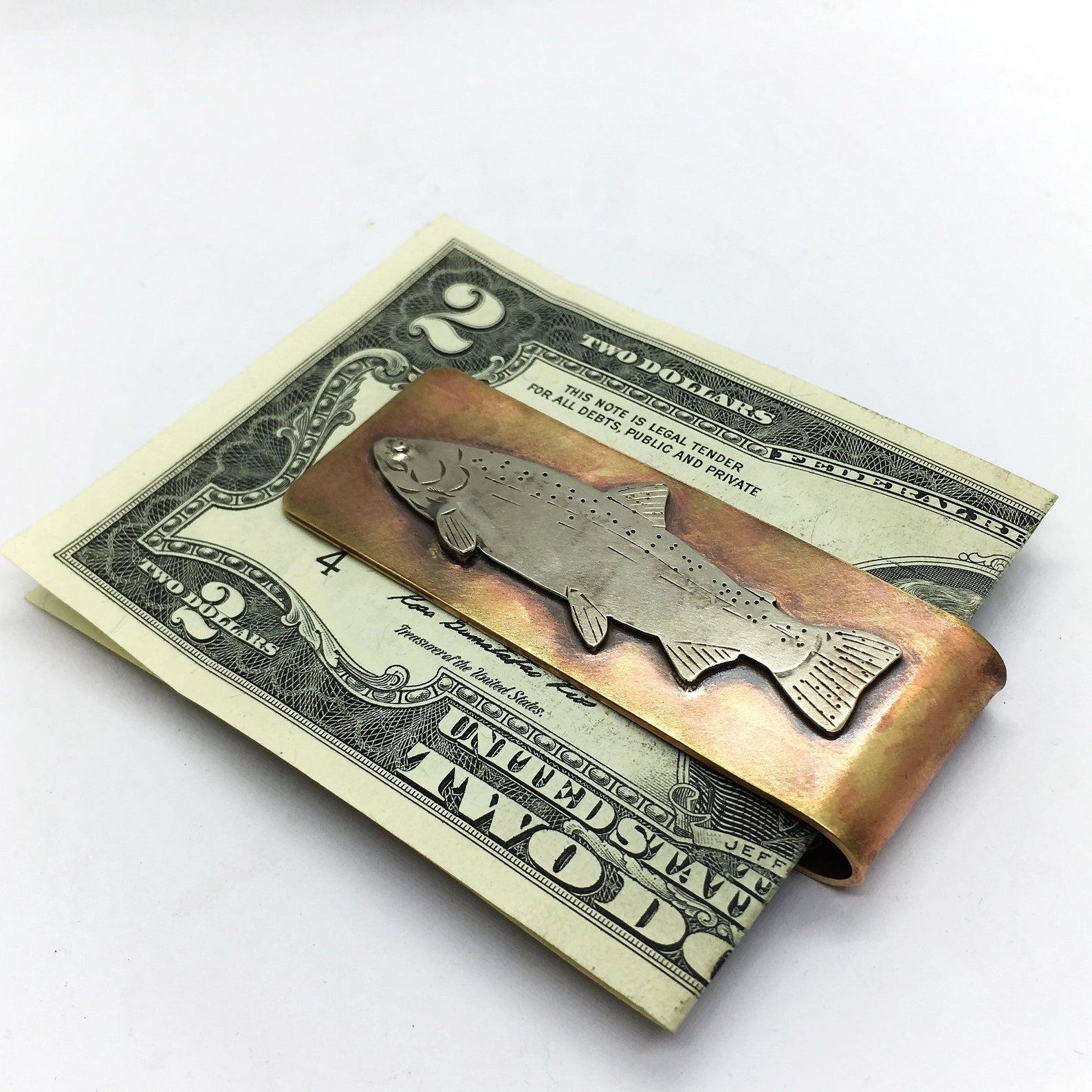 Steelhead Trout Hand Made Money Clip Mens Fishing Gift Rainbow - Etsy