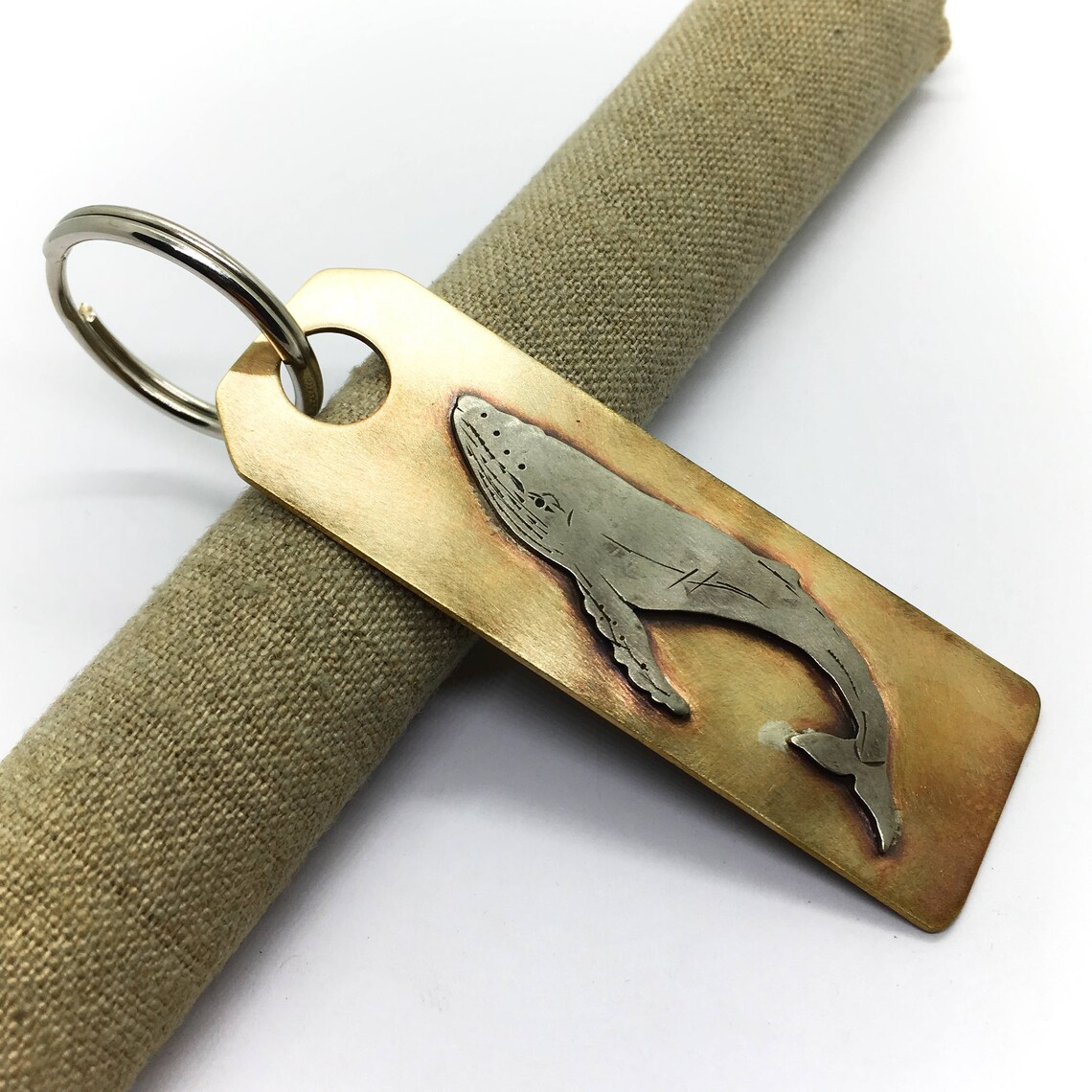 Humpback Whale Key Chain Hand Made Whale Key Chain - Etsy