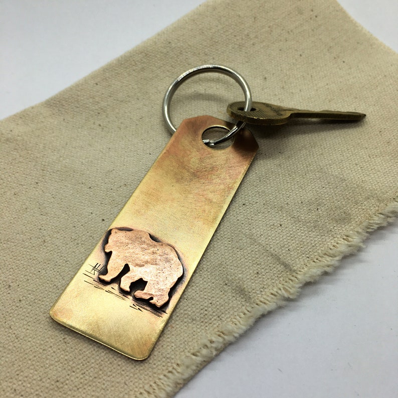 Grizzly Bear Key Chain - Etsy