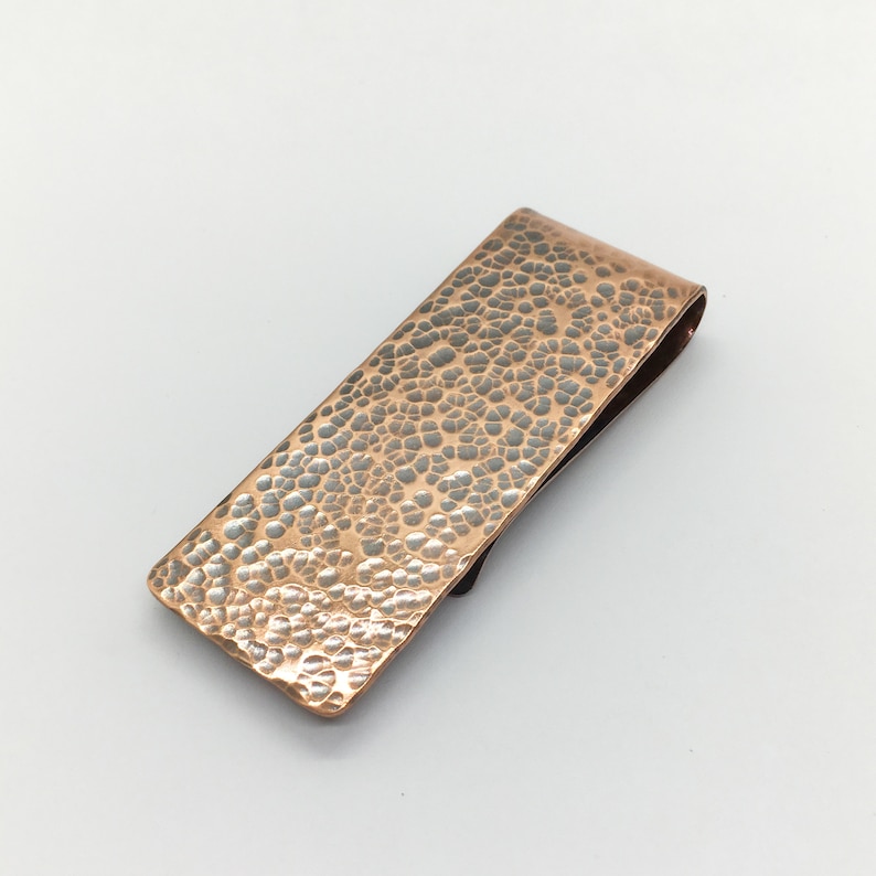 Copper Money Clip With Hammered Texture - Etsy