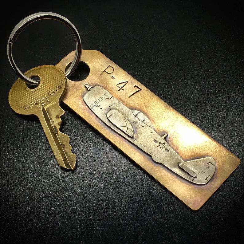 P-47 Thunderbolt Airplane Keychain Hand Made World War II Aircraft ...
