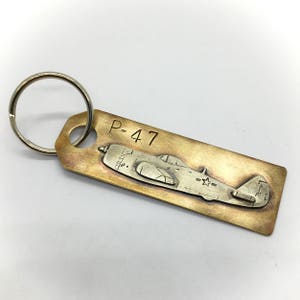 P-47 Thunderbolt Airplane Keychain Hand Made World War II Aircraft ...