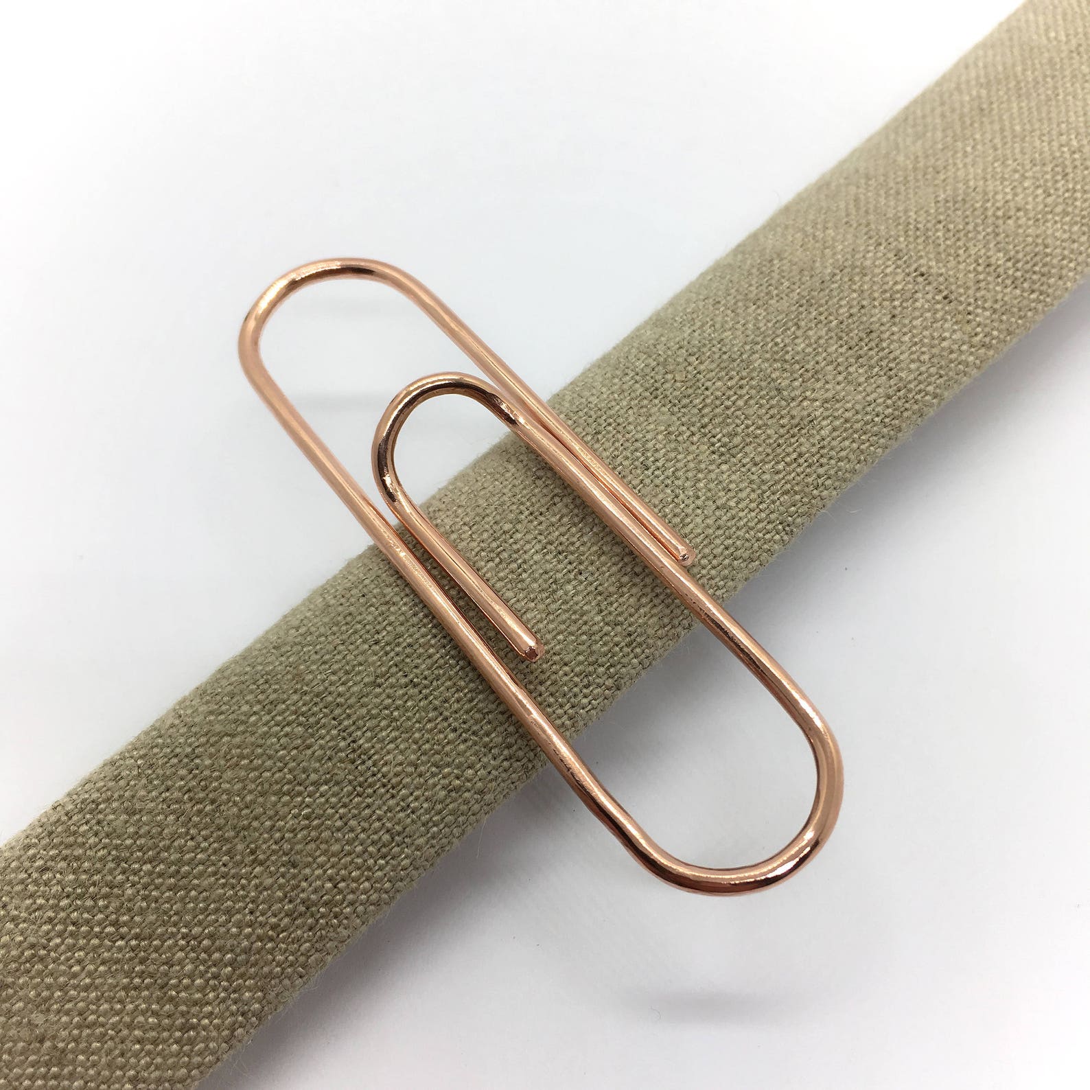 Minimalist Copper Paperclip Money Clip | Etsy