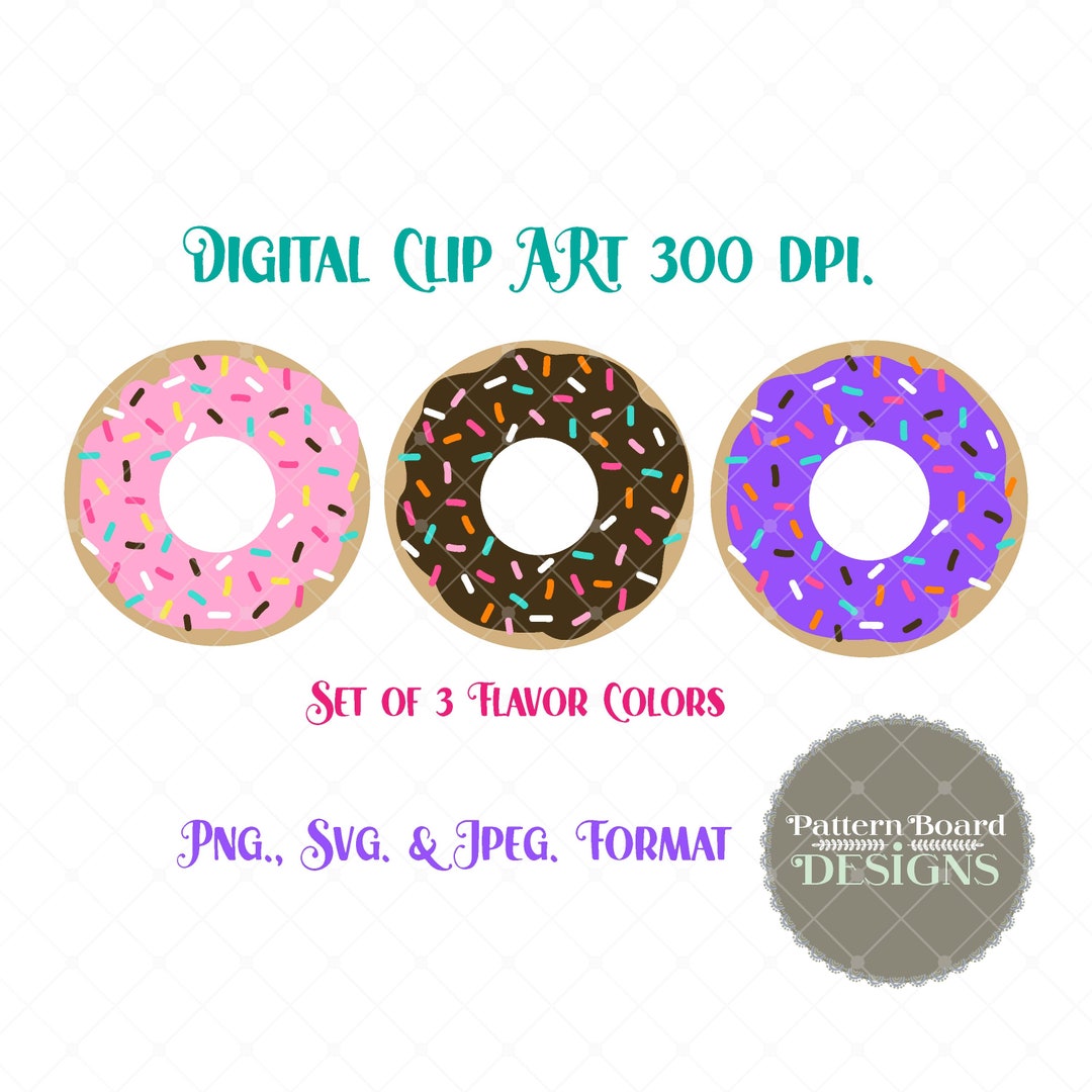 DIGITAL DONUT Clip-art Png/ Svg/jpeg Format - Etsy