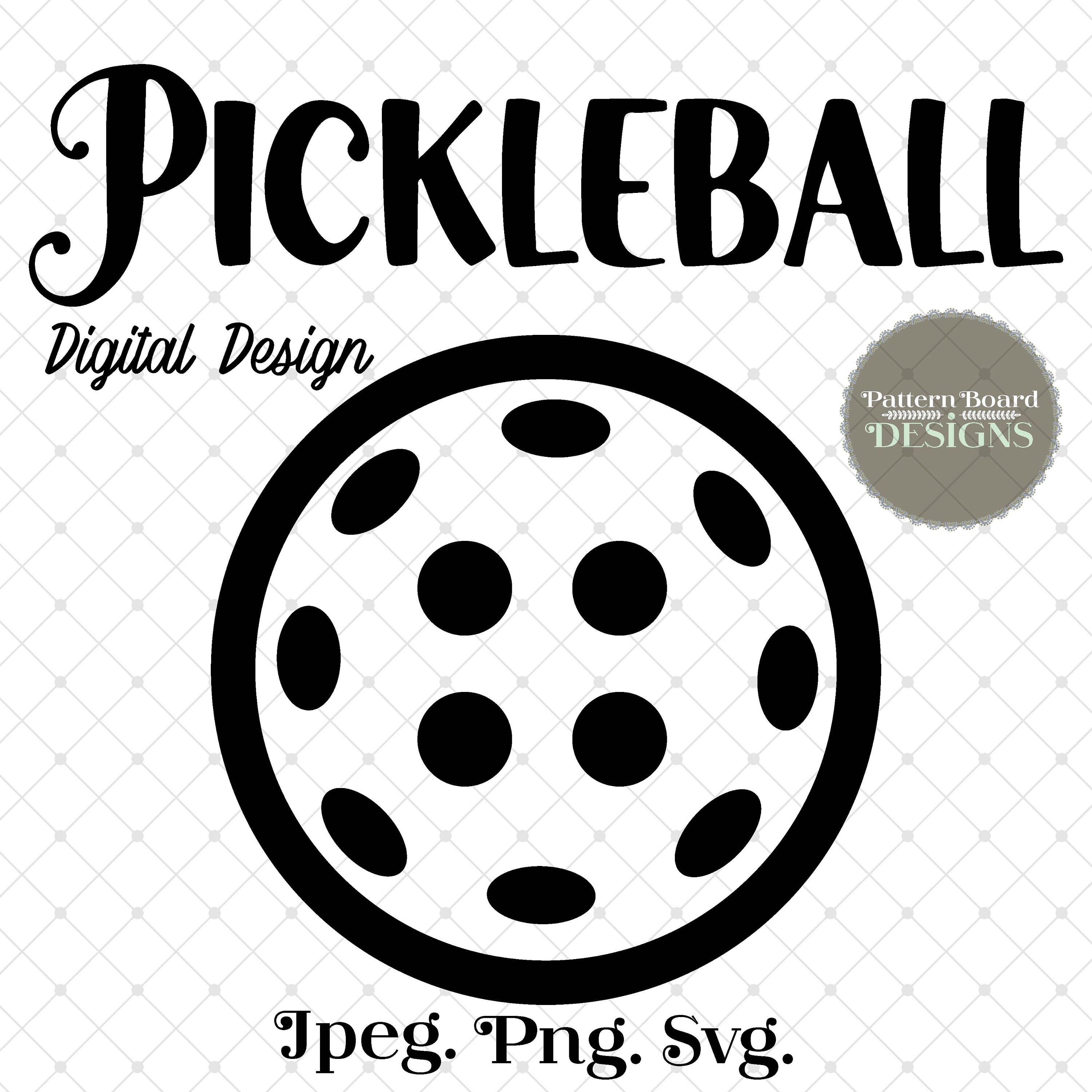 Pickleball Outline Digital Download PNG,JPEG,SVG - Etsy