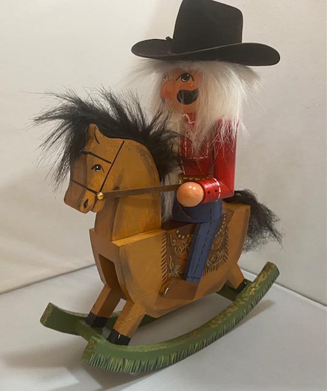 Cowboy Riding Horse Hand Painted Nutcracker - Etsy