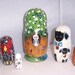 Hand Painted Spring Theme Stacking Nesting Doll Set - Etsy
