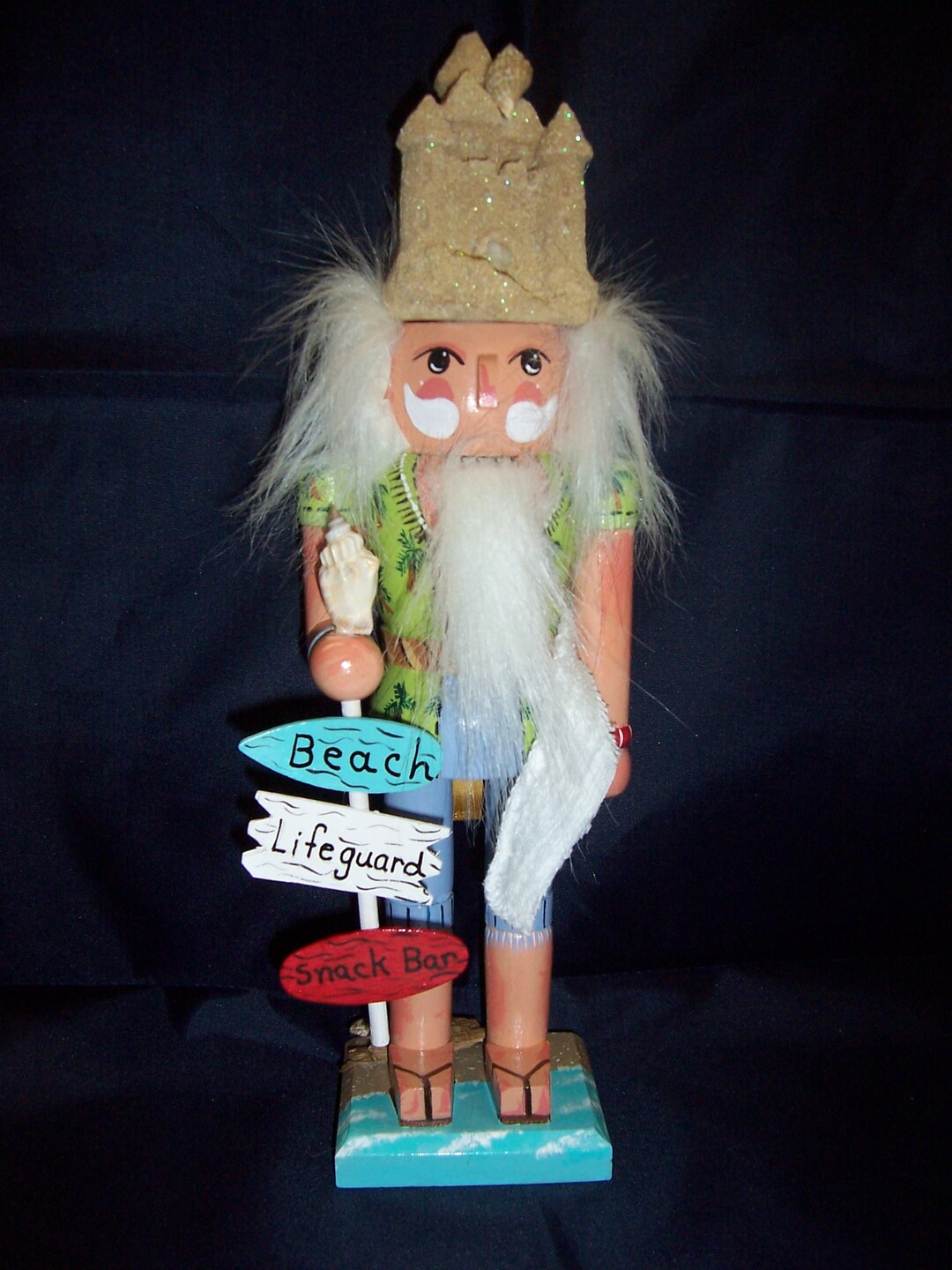 Beach Bum Hand Painted Nutcracker - Etsy