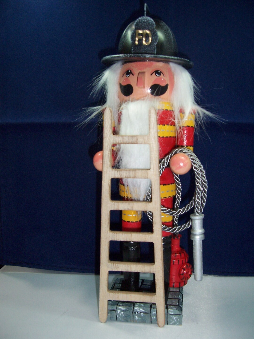 Fireman With Black Helmet Hand Painted Nutcracker - Etsy Australia
