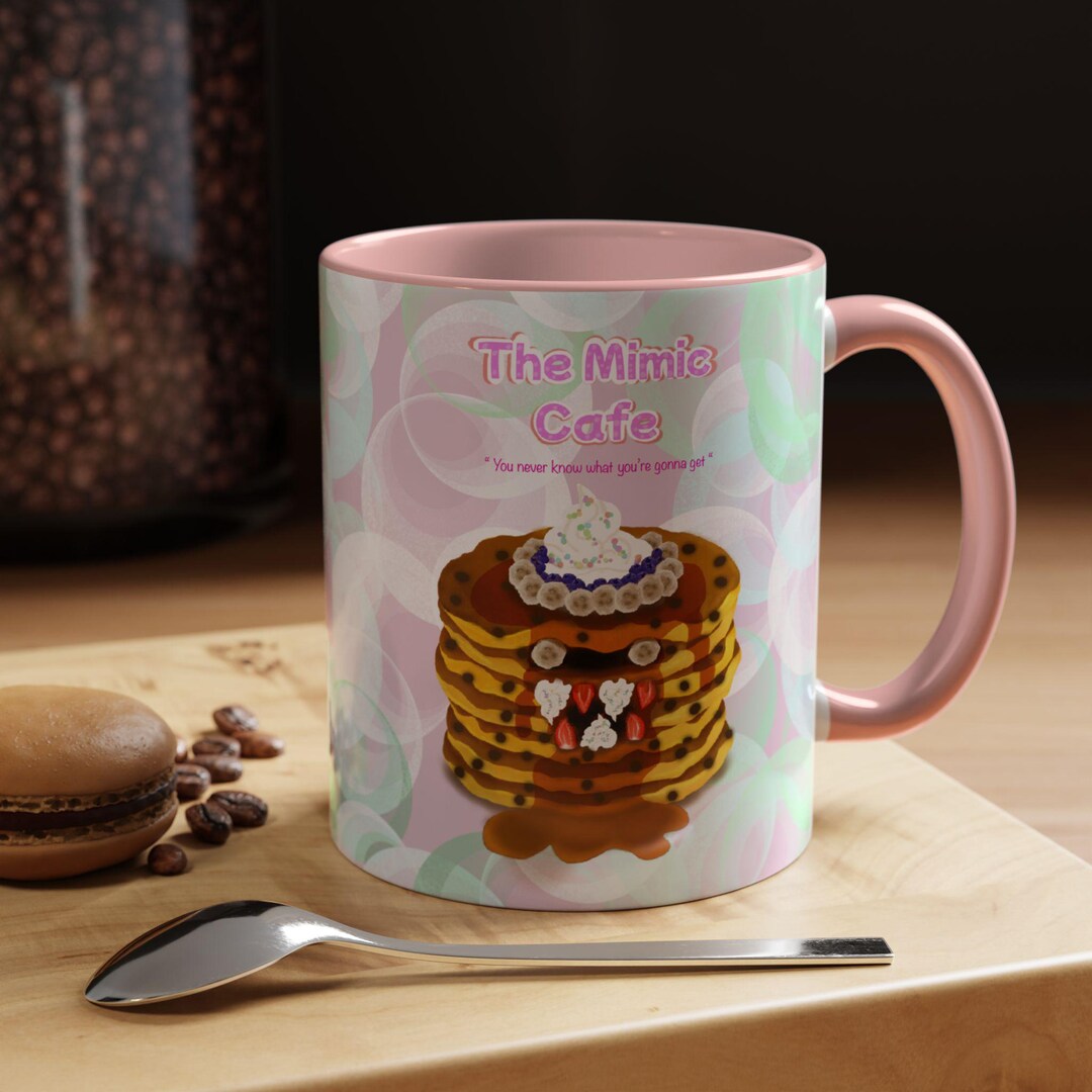 The Mimic Café Pancake Mug Funny Horror Cute Monster Mug 11oz Accent ...