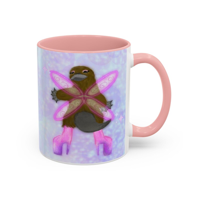 Fairy Platypus Mug With Glitter Heels | Cute Magical Animal Accent Cup ...