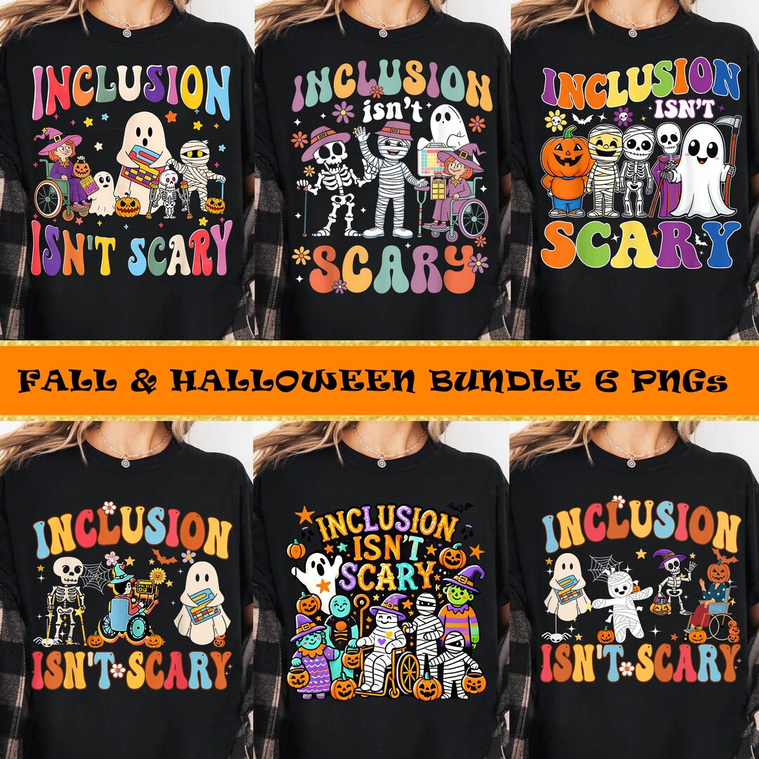 Inclusion Isn't Scary Png, SLP Halloween Png, Sped Teacher Png,skeleton ...