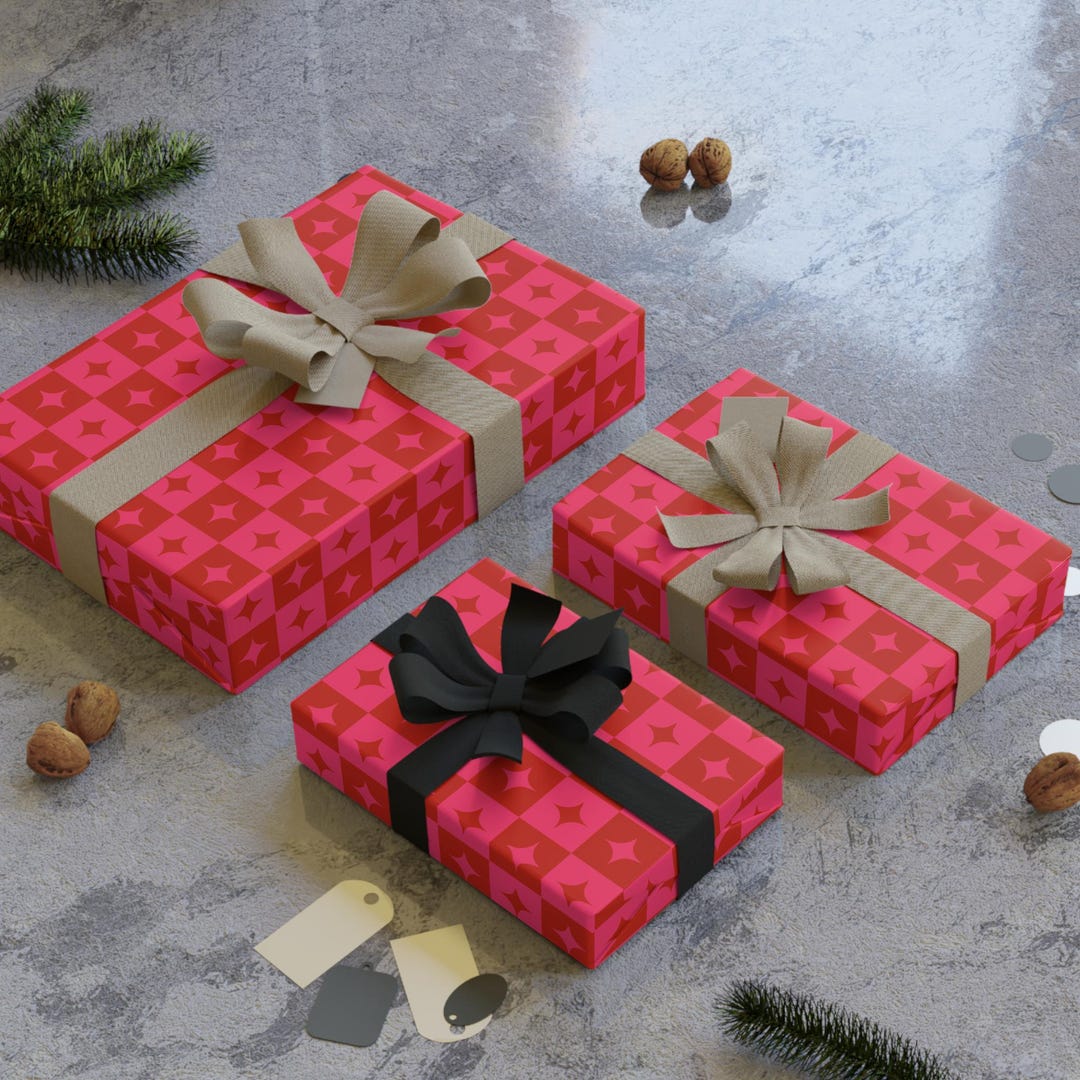 Vibrant Starburst Gift Wrapping Paper: 95gsm Satin Finish - Etsy