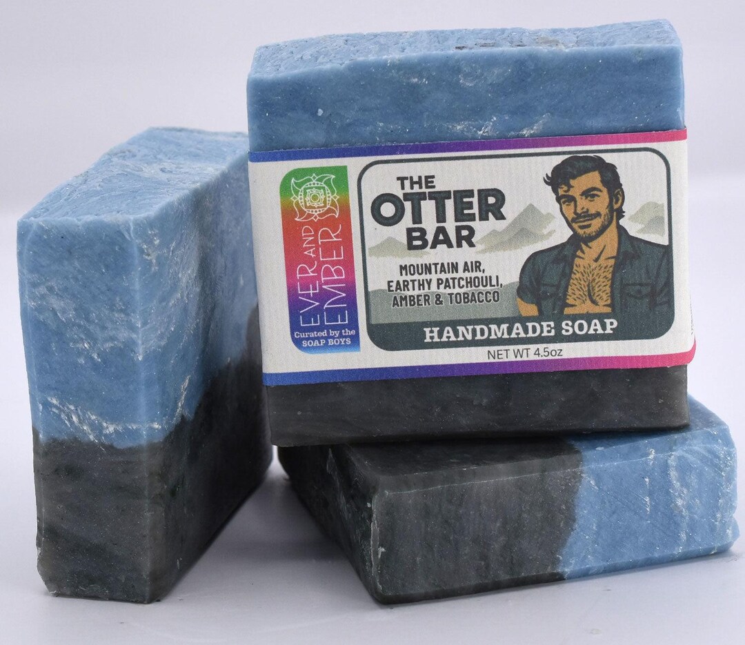 The Otter Bar: Handmade Soap With Patchouli, Amber & Tobacco - Etsy