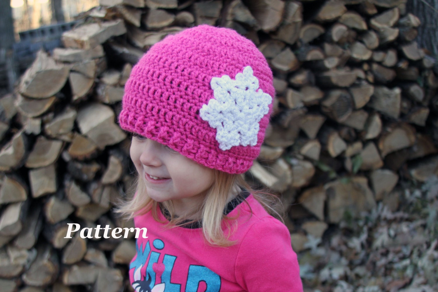 PATTERN: Snowflake Beanie Crochet Hat Crochet Winter Cap - Etsy