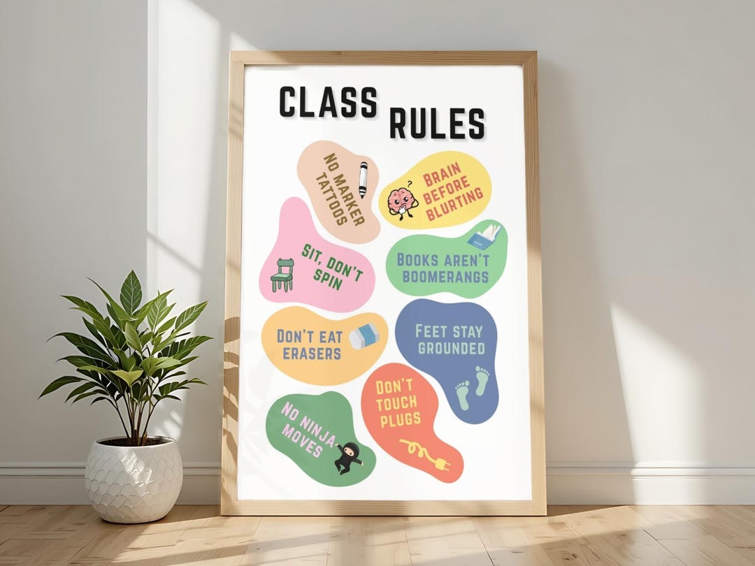 Funny Classroom Rules Poster: Gen Z Cringe Decor (digital Download) - Etsy