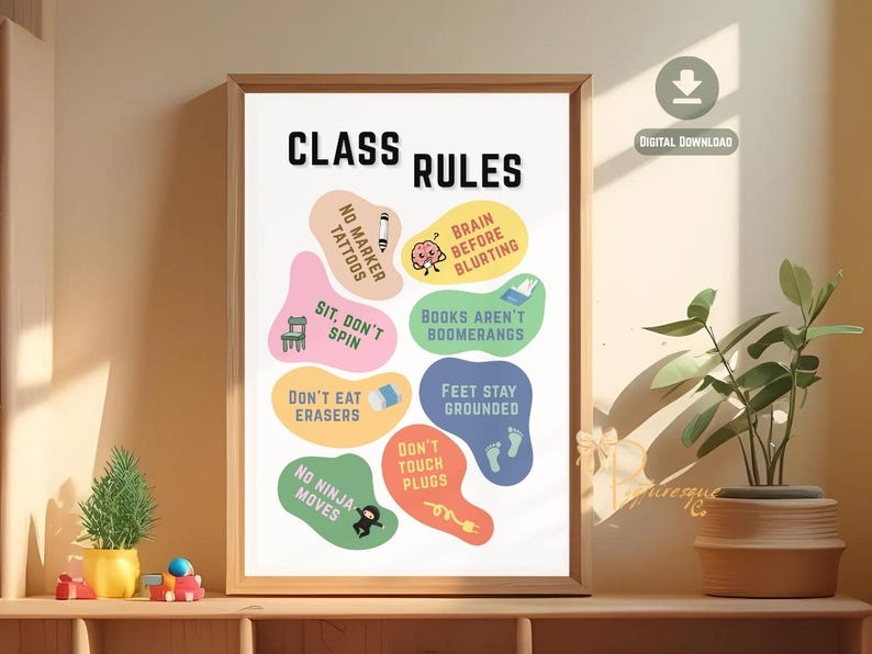 Funny Classroom Rules Poster: Gen Z Cringe Decor (digital Download) - Etsy