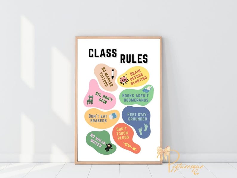Funny Classroom Rules Poster: Gen Z Cringe Decor (digital Download) - Etsy