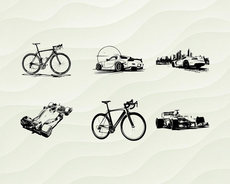 Race Car SVG Bundle, Motorsports Decals (digital Download) - Etsy