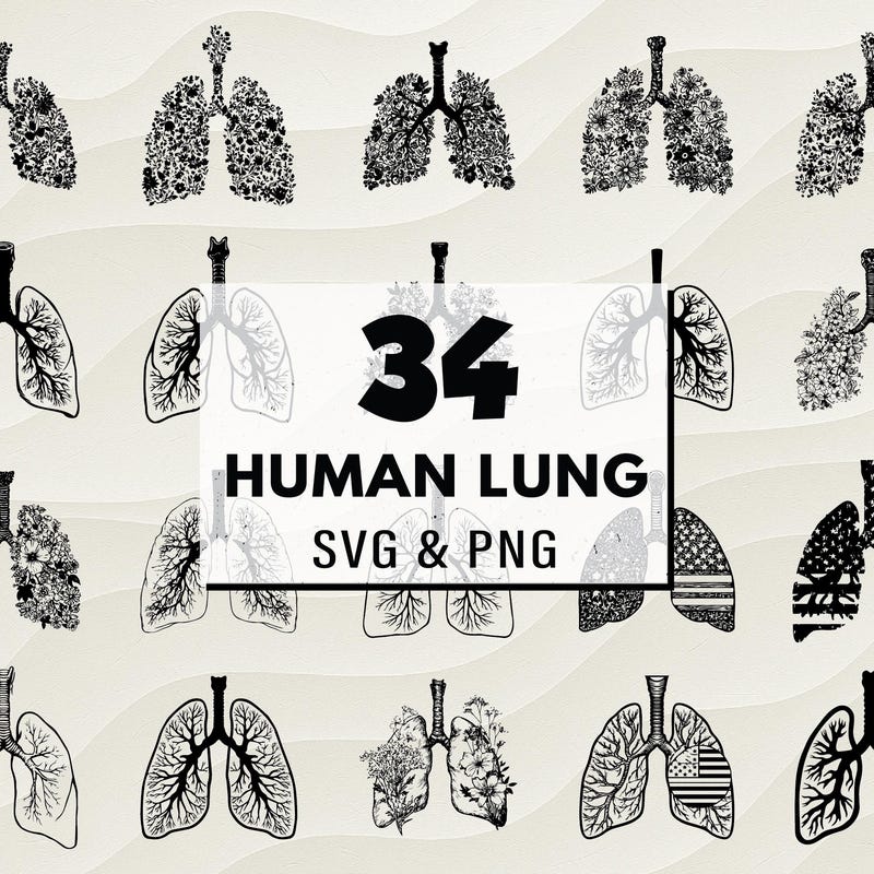 Lung Svg - Etsy