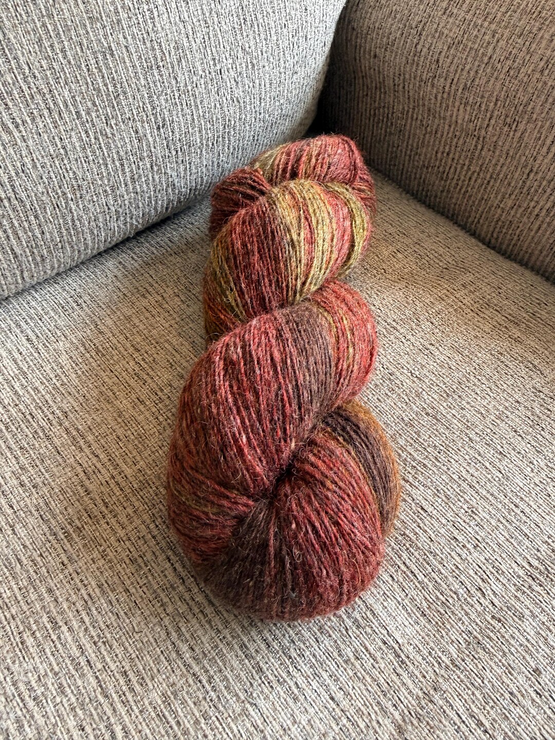 Natural Sheep Wool 6/1 100% Dundaga Gradient Latvian Striped Yarn ...