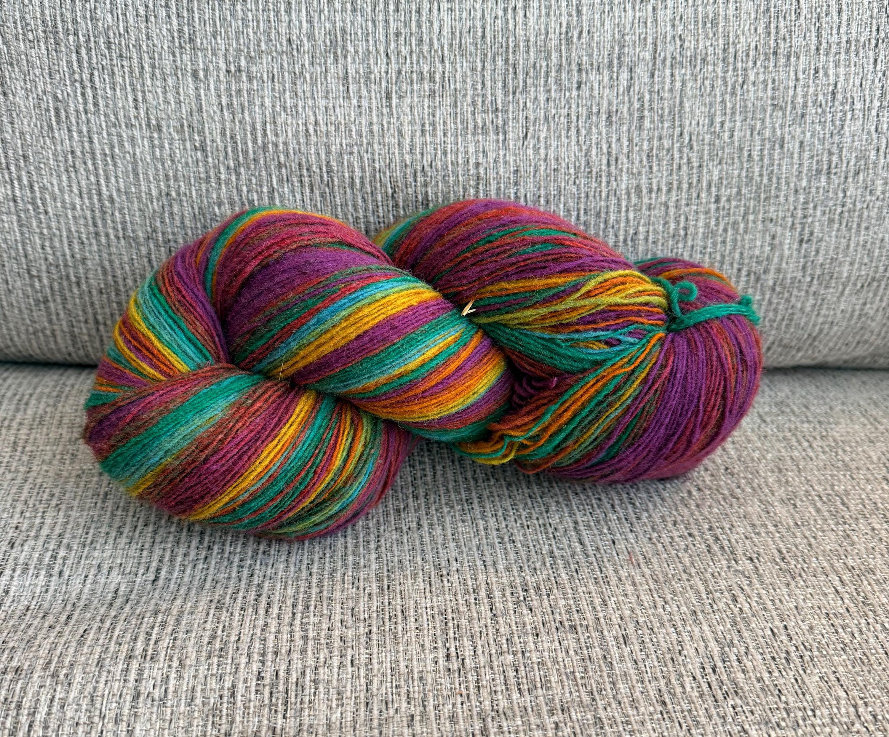 Natural Sheep Wool 6/1 100% Dundaga Gradient Latvian Striped Yarn ...
