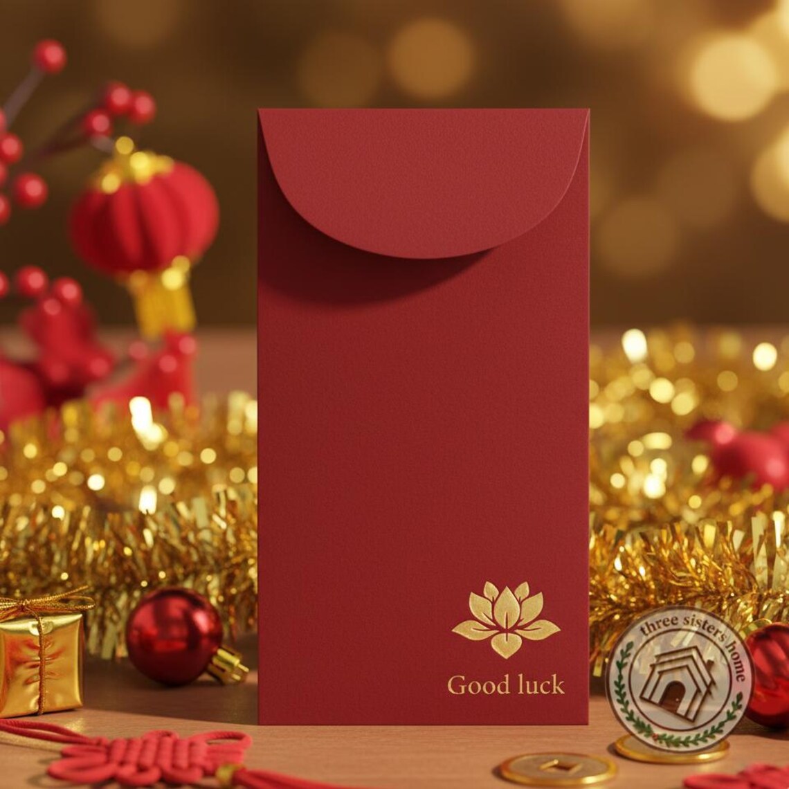 Cash Envelopes- Lucky Money – Double Happiness Red Pocket(2pcs) -good ...