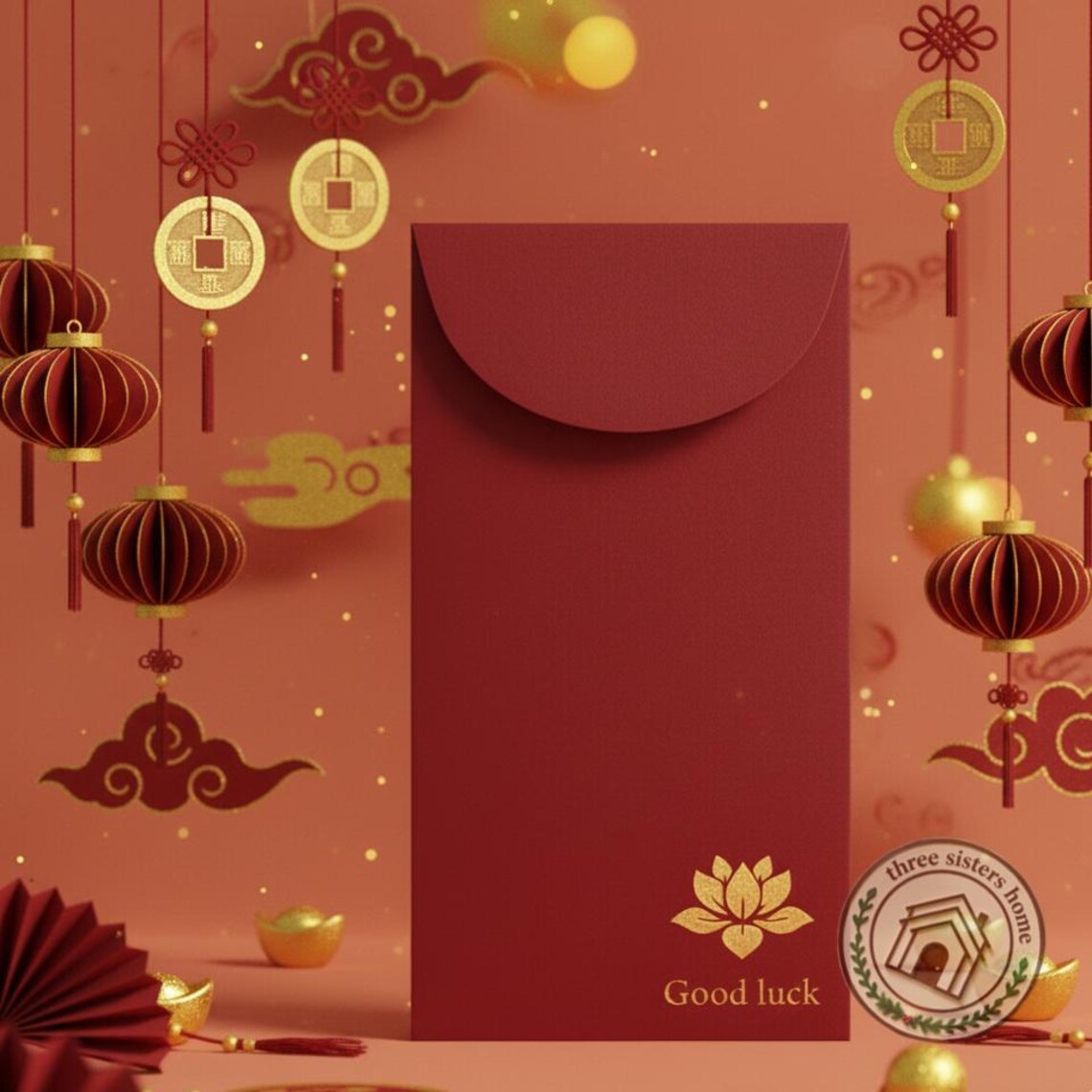 Cash Envelopes- Lucky Money – Double Happiness Red Pocket(2pcs) -good ...